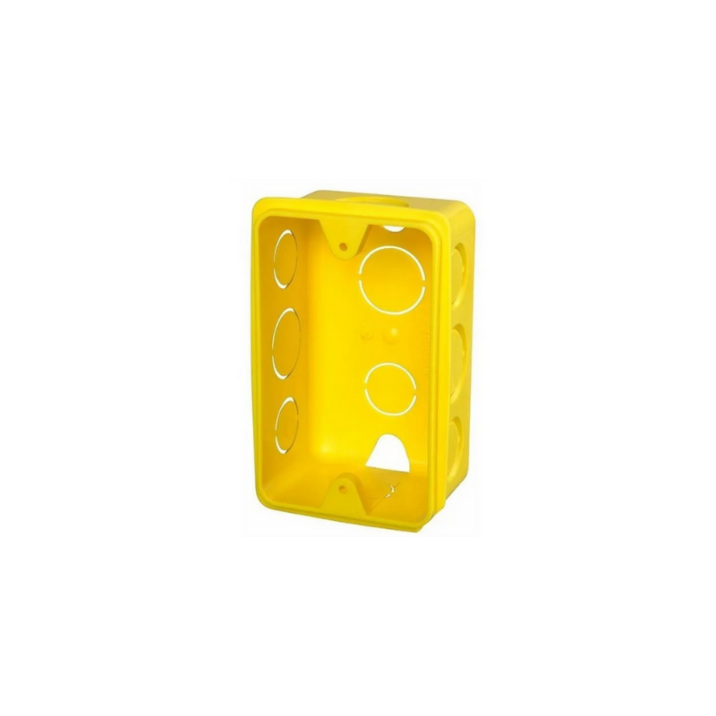 Caixa de Luz Krona Plastica Amarela 4x2 | Casa Mattos