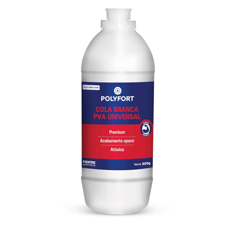 Cola Branca Universal Polyfort Pulvitec 500g | Casa Mattos