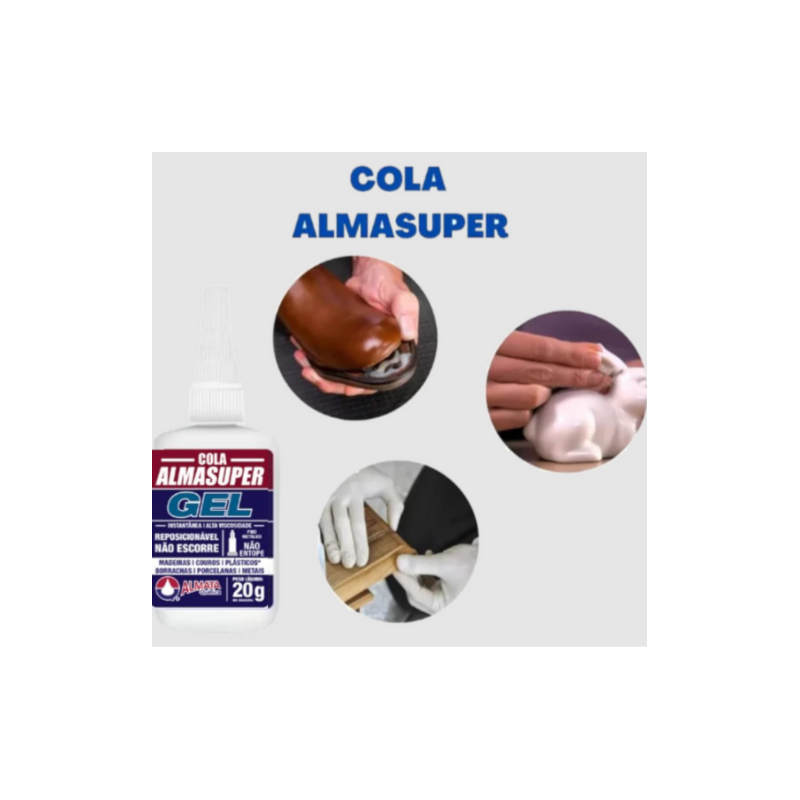 Cola Instantânea Almasuper Gel Almata Química 20G | Casa Mattos