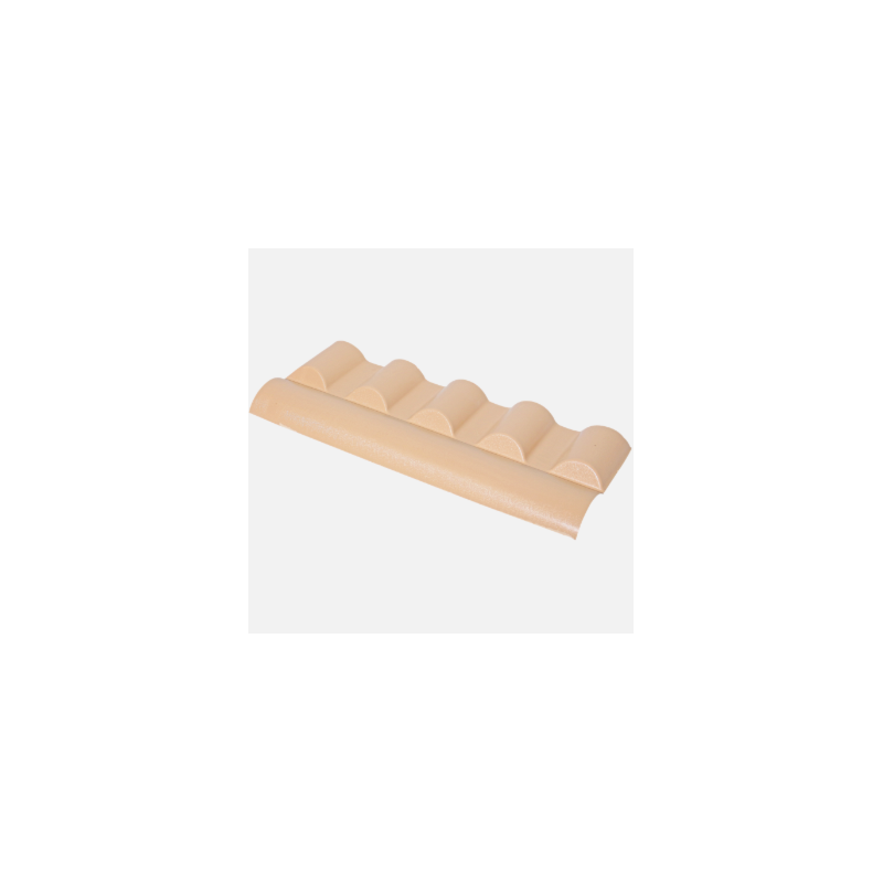 Cumeeira Colonial Marfim Articulada Inferior PVC Precon | Casa Mattos