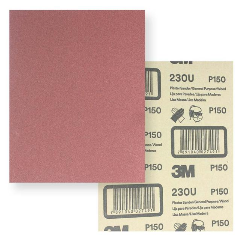 Lixa para Madeira/Massa P150 3M | Casa Mattos