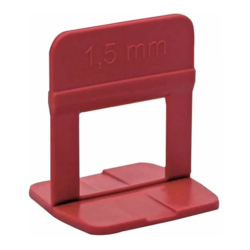 Nivela Piso Slim 1,5mm Pacote com 100 peças Vermelho | Casa Mattos