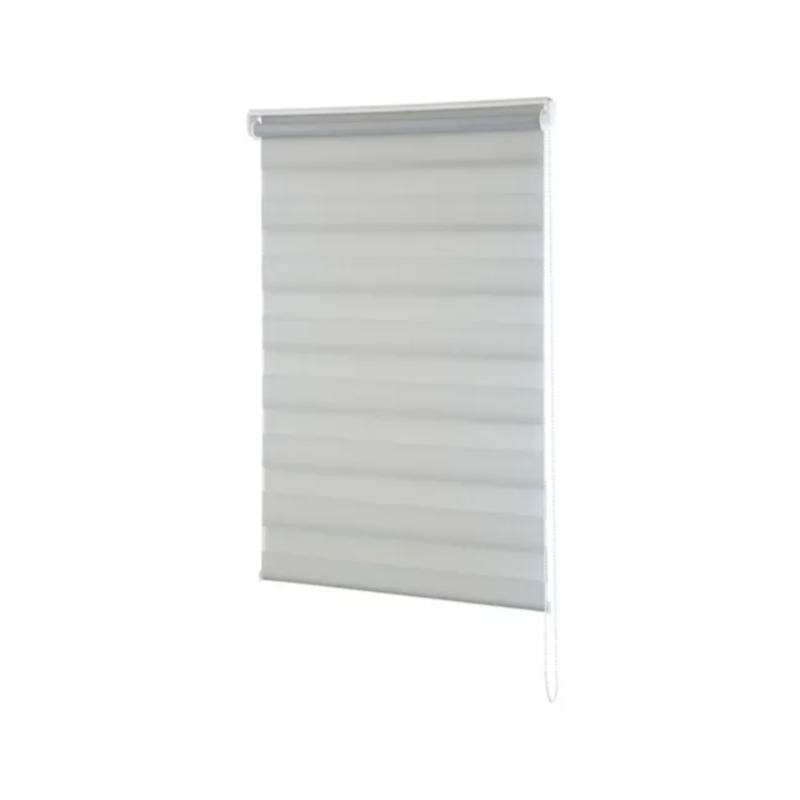 Persiana Rolô Evolux Zebra Dupla Cinza 1,20x1,60m | Casa Mattos