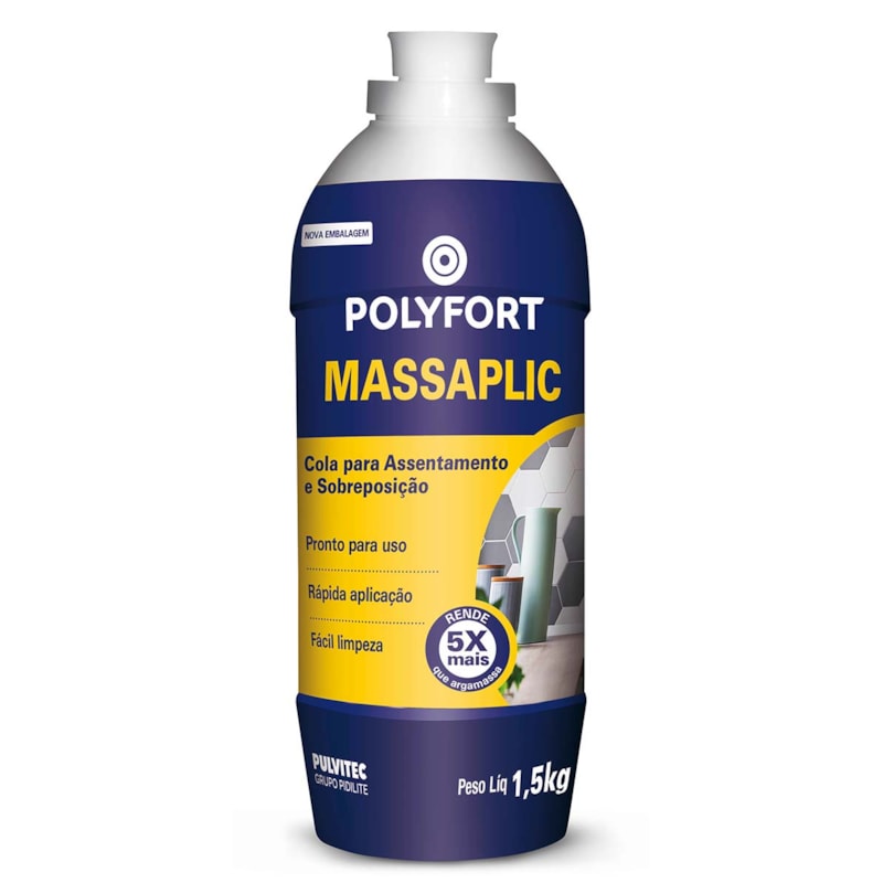 Polyfort Massaplic para Azulejos 1,5kg Pulvitec | Casa Mattos