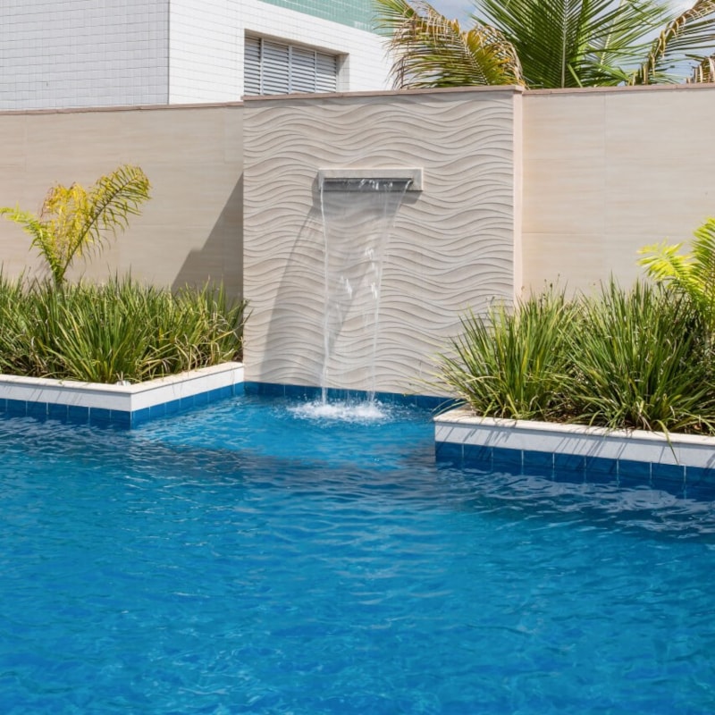 Revestimento de Parede Eliane Azul Mar Onda Brilhante 20x20cm | Casa Mattos