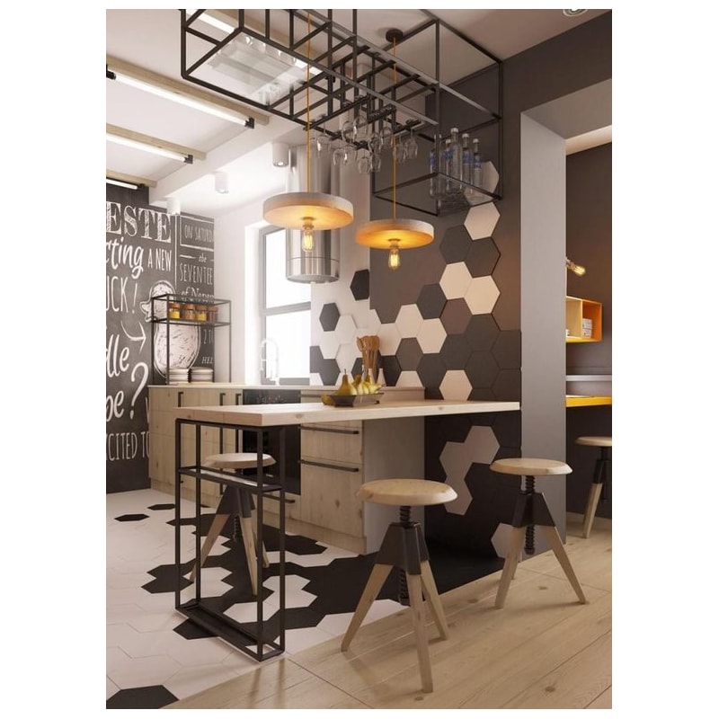 Revestimento Hexagonal Atlas Acetinado 22,6X22,6cm Marfim | Casa Mattos